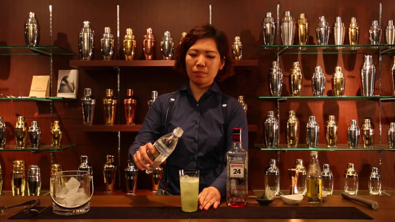 Green Tea Gin & Tonic Drink Making - ASMR Tingles